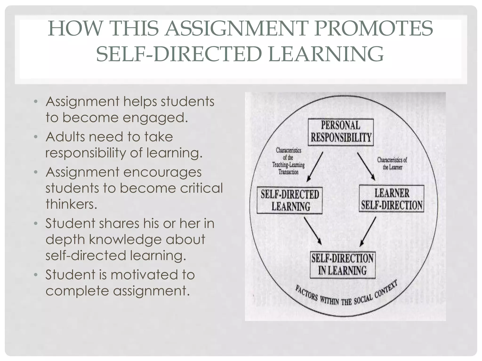 Questions to promote self directed learning | PPTX