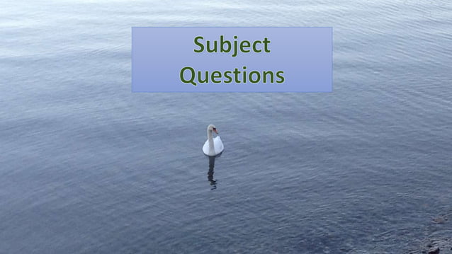 Question Structures | PPT