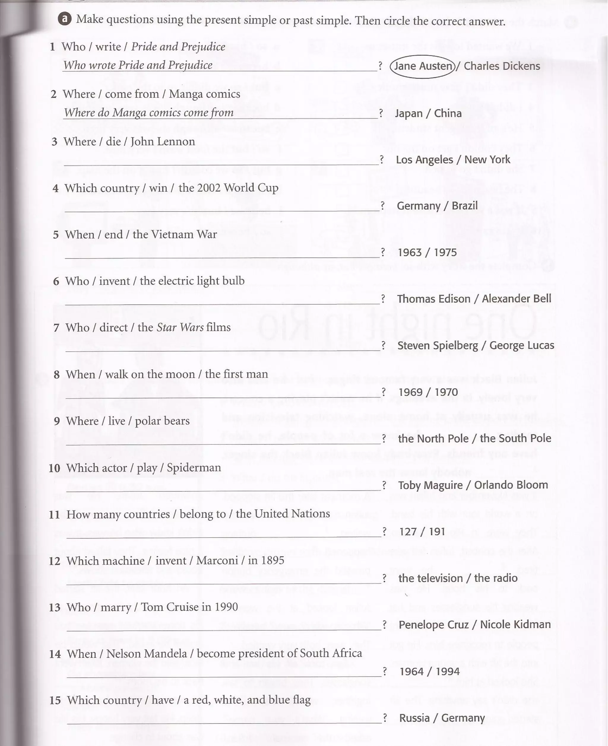 Questions with and without auxiliaries | PDF