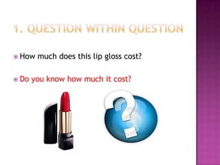 Questions within senteces | PPTX