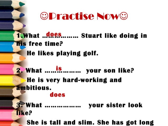 Questionswith"like" | PPT