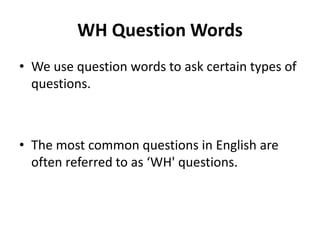 Questions words | PPT