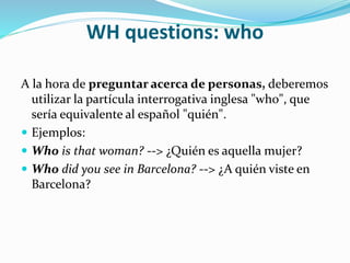 Questions words | PPTX