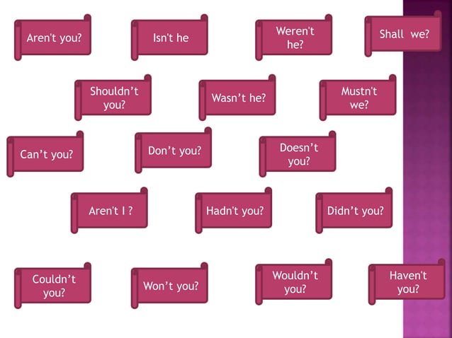 Power Point Presentation on Question Tags | PPTX