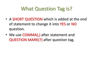Question tag | PPT