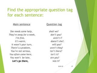 Question tag | PPT
