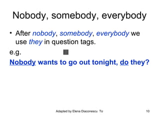 Question tags | PPT