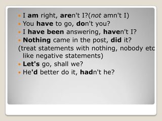 Question tags | PPTX