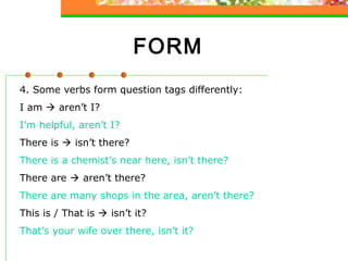 Question tags explanation | PPT