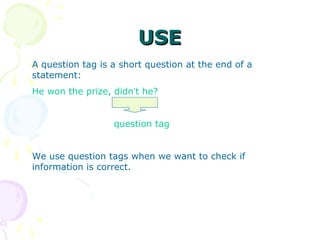 Question tags | PPT