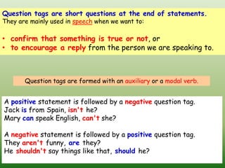 QUESTIONS TAGS | PPT