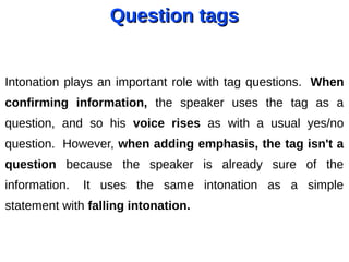 Question tags explanation | ODP