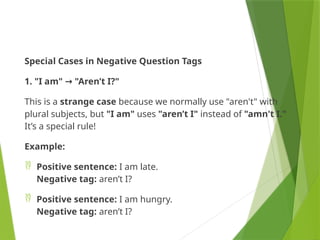 question tag ppt for children of class 7th | PPTX