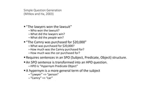 Question Types in Natural Language Processing | PPTX