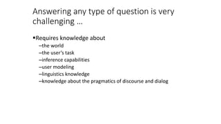 Question Types in Natural Language Processing | PPTX