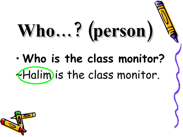 Question Words | PPT
