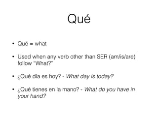 Question words | PDF
