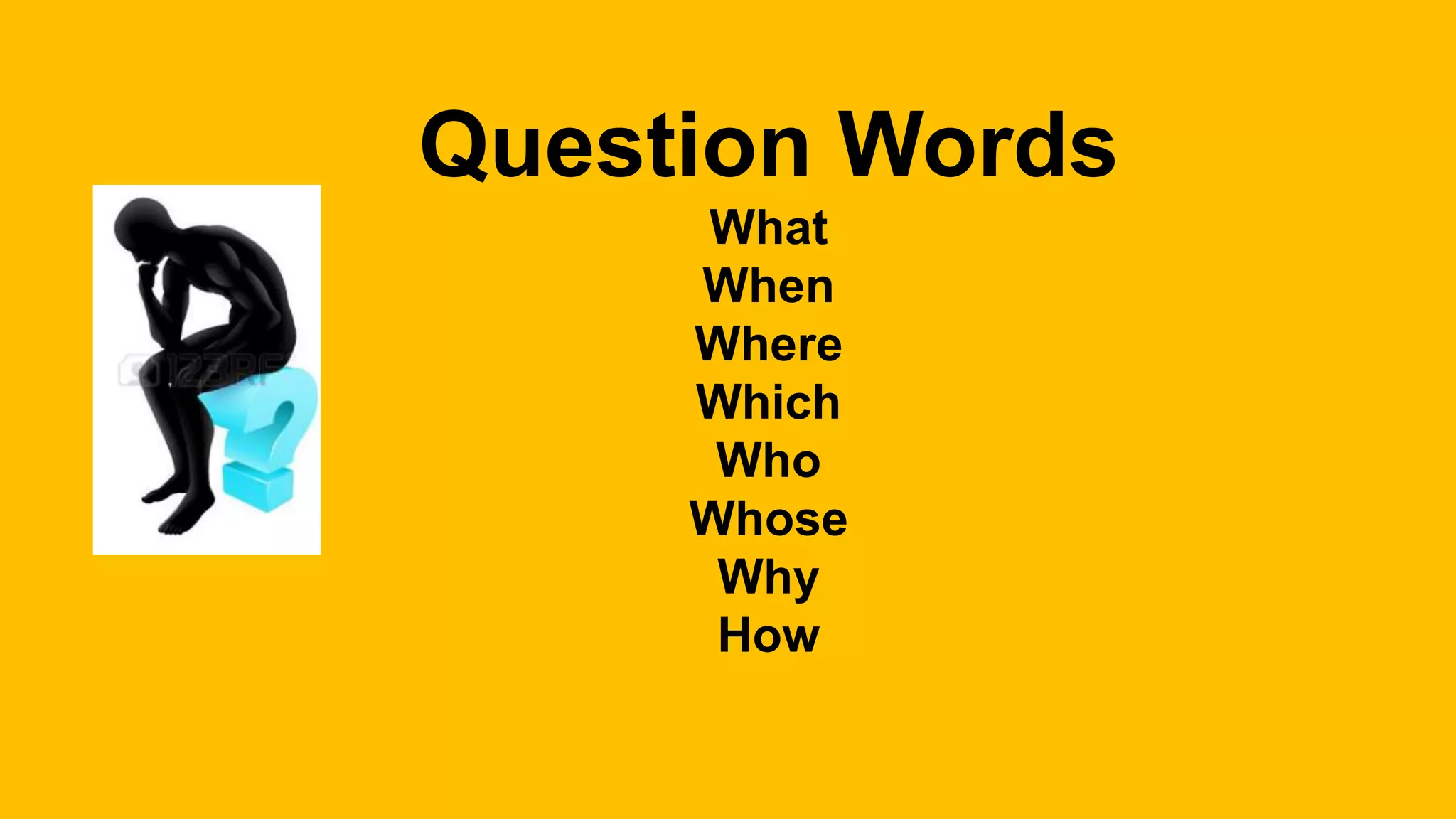 Question words | PPTX