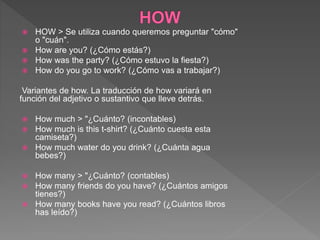 Question words | PPTX