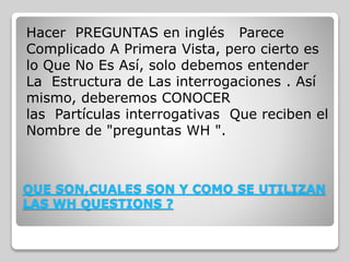 Question words | PPT