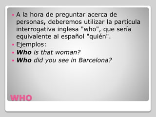 Question words | PPT