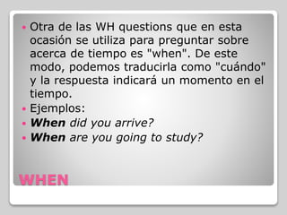 Question words | PPTX