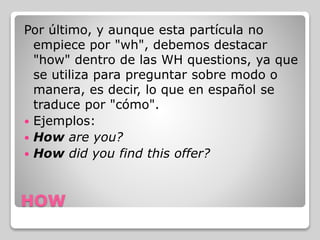 Question words | PPT