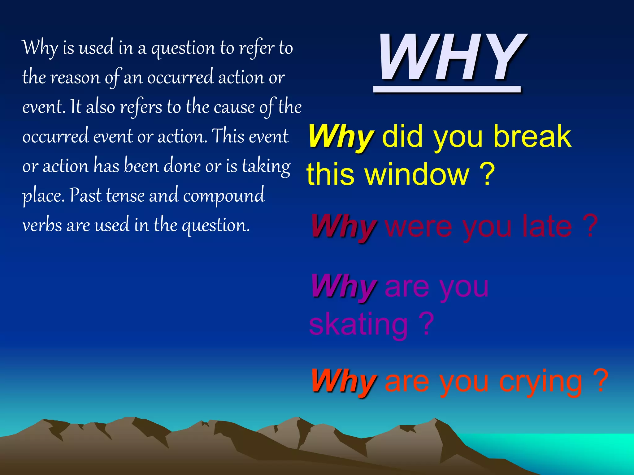 QUESTION WORDS.ppt