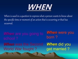 QUESTION WORDS.ppt