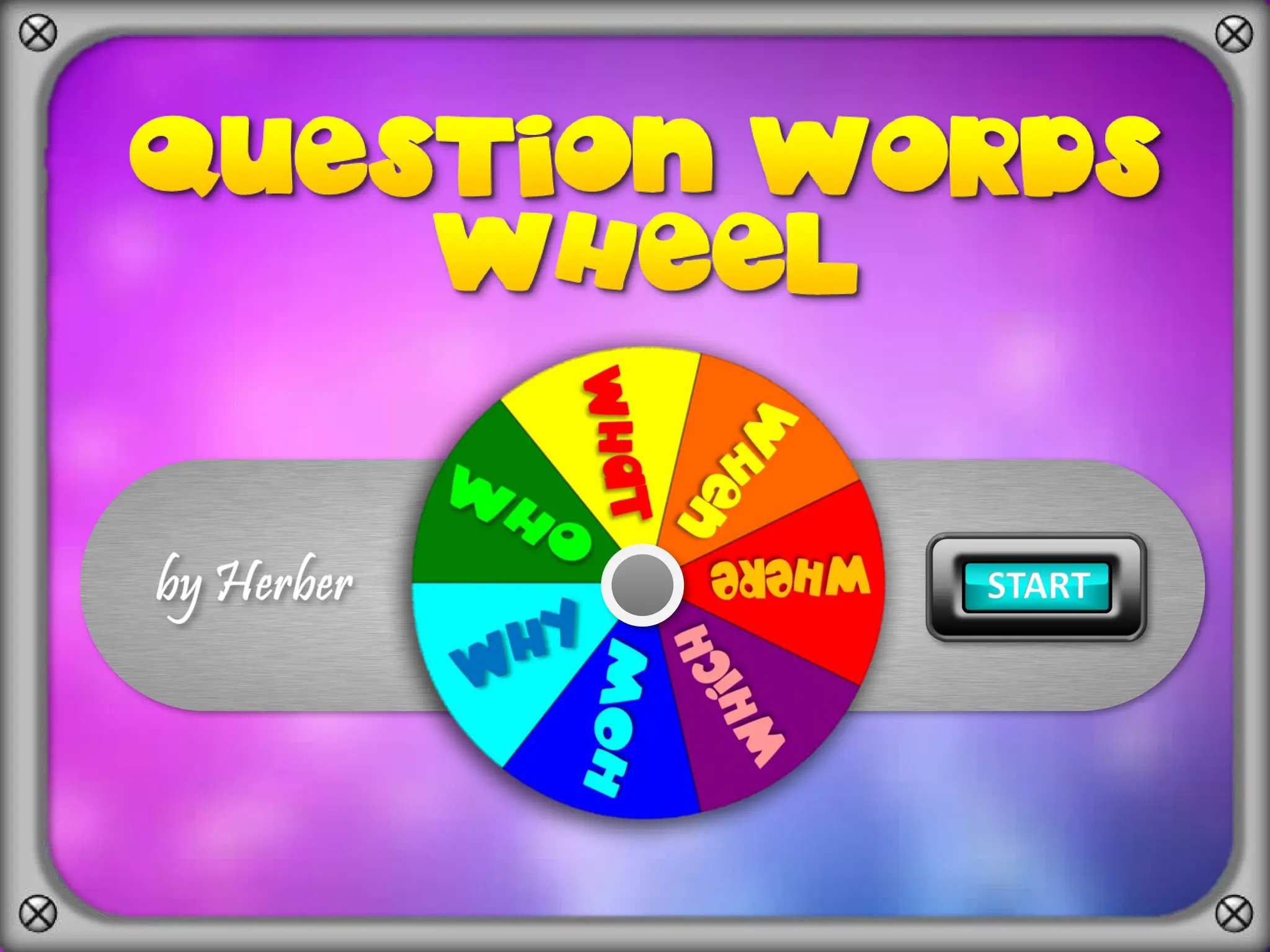 Question words - game wheel for present simple | PPTX