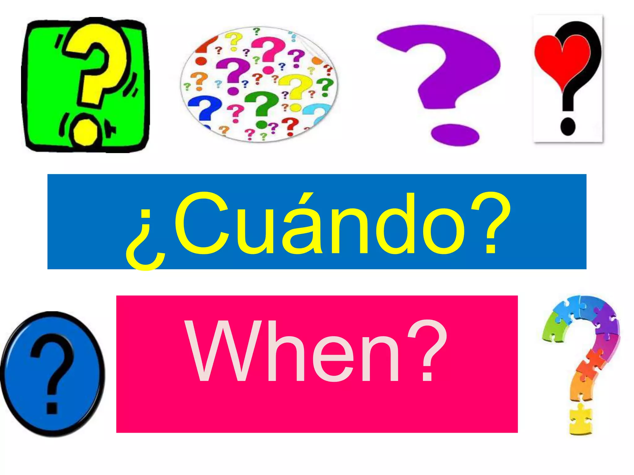 Question words in spanish | PPTX