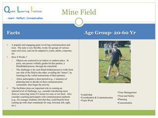 Quest learning institute outbound activities | PPSX