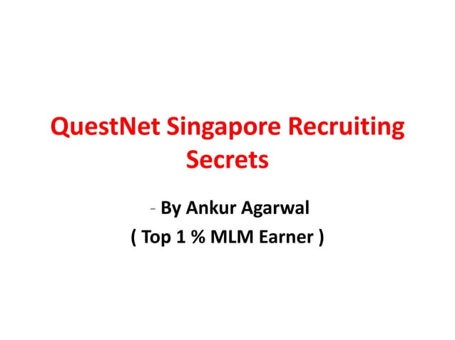 Questnet singapore | PPT