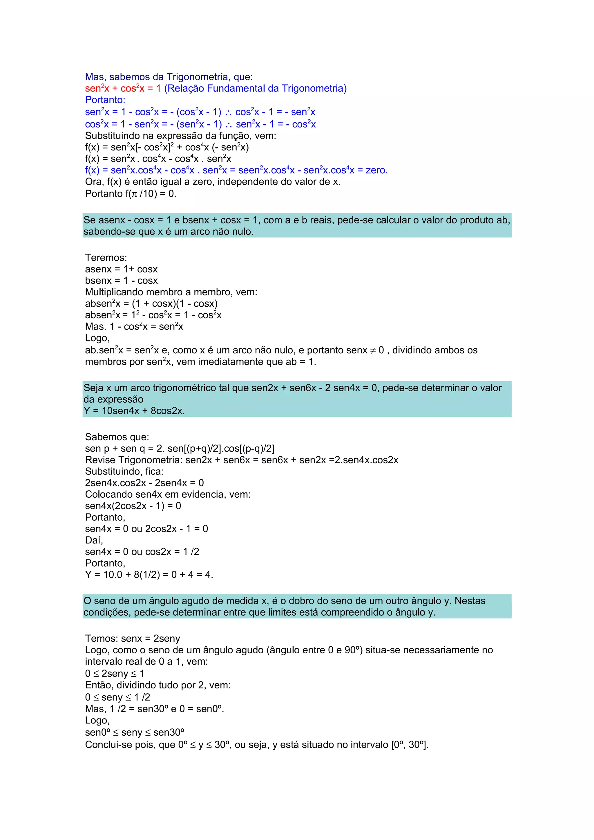 Questoes resolvidas | DOC