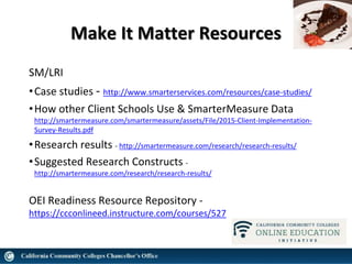 QUEST/SmarterMeasure Learning Readiness Indicator Lunch & Learn Webinar ...