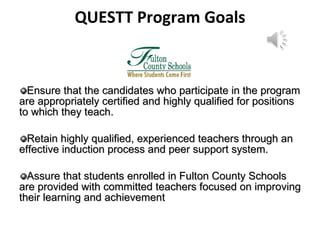 QUESTT Residency Program Overview | PPS | Professional School ...
