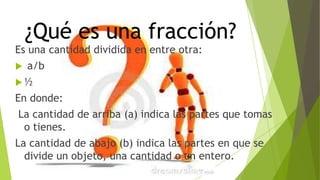 ¿Qué es una fracción? | PPTX