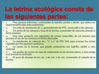 Qué es una letrina ecológica.pptxmnbcxxx | PPTX