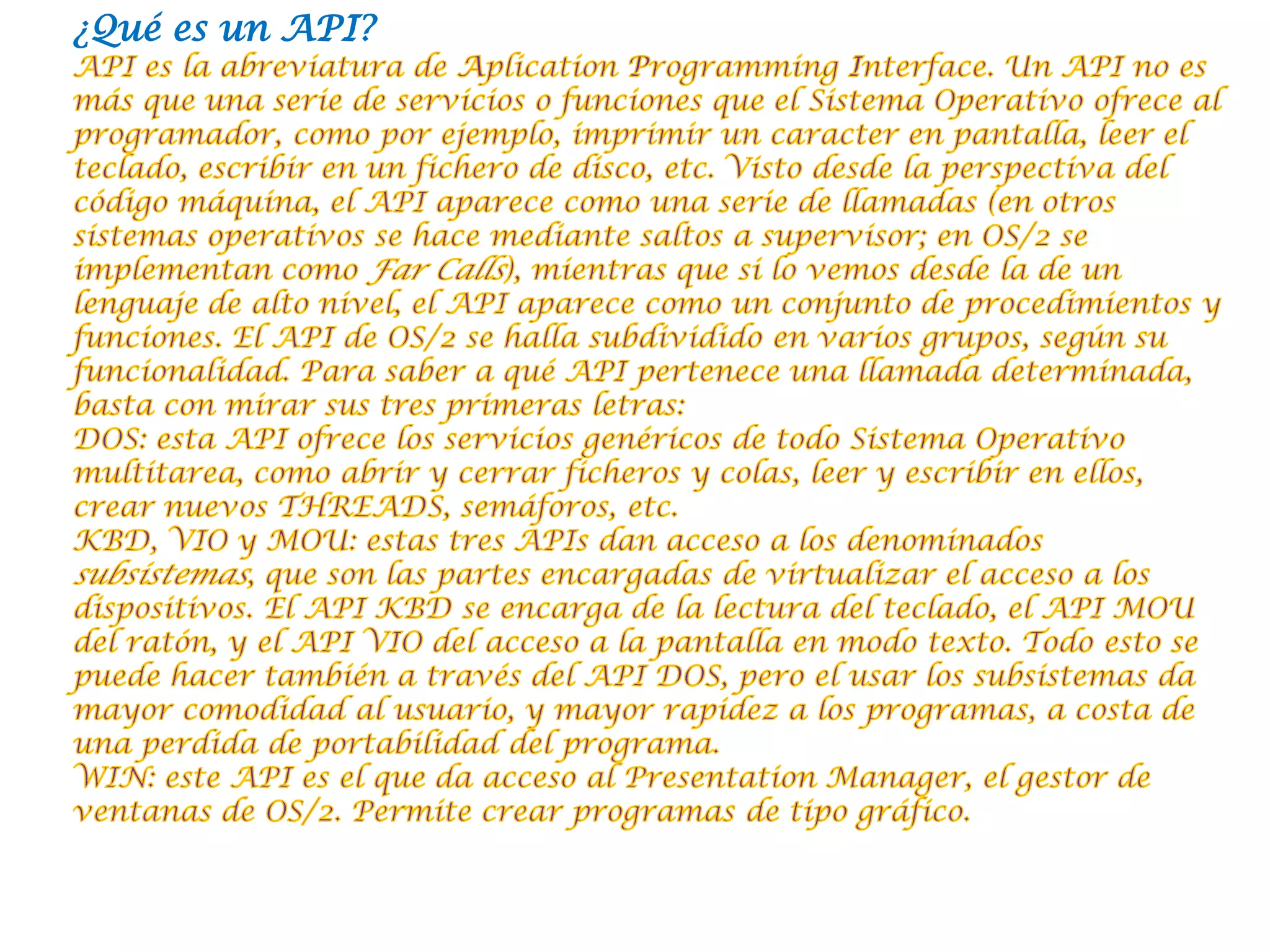 Qué es un api | PPT