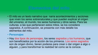 ¿QUÉ ES UN MITO? | PPT