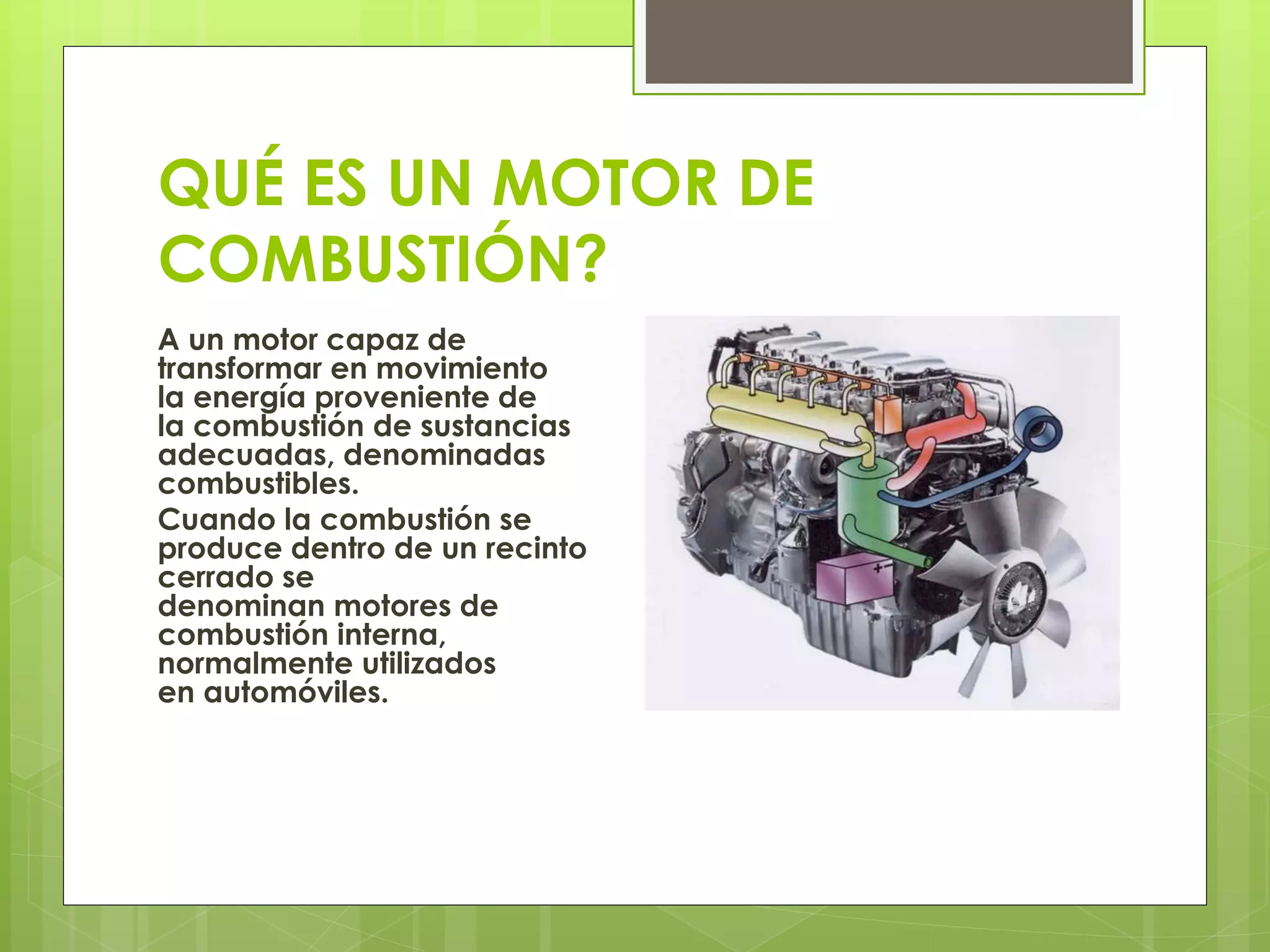 ¿Qué es un motor? | PPT