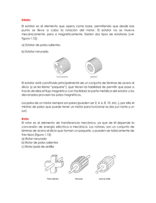 ¿Qué es un motor eléctrico? | DOCX