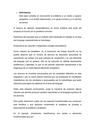 Qué es un proyecto educativo | PDF