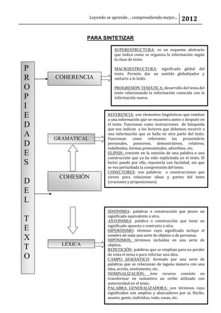 Qué es un texto coherencia y cohesión | PDF