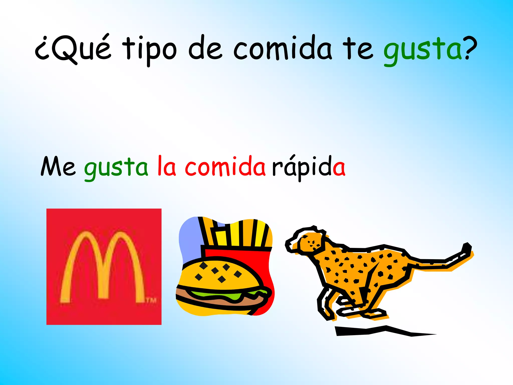 Que tipo de comida te gusta | PPT | Descarga Gratuita