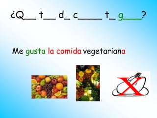Que tipo de comida te gusta | PPT