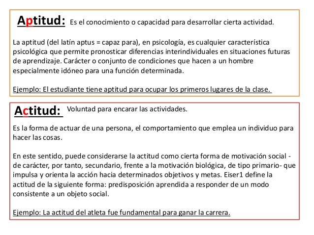 Aptitudes Ejemplos