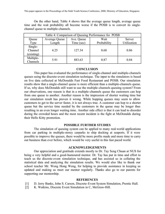 simulation in Queue | PDF