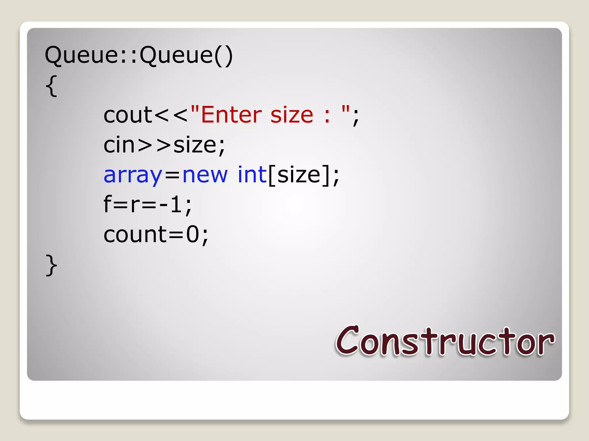 Queue Implementation Using Array & Linked List | PPT Queue Implementation Using Array & Linked List | PPT