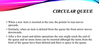 Detalied information of queue | PPTX | Programming Languages | Computing